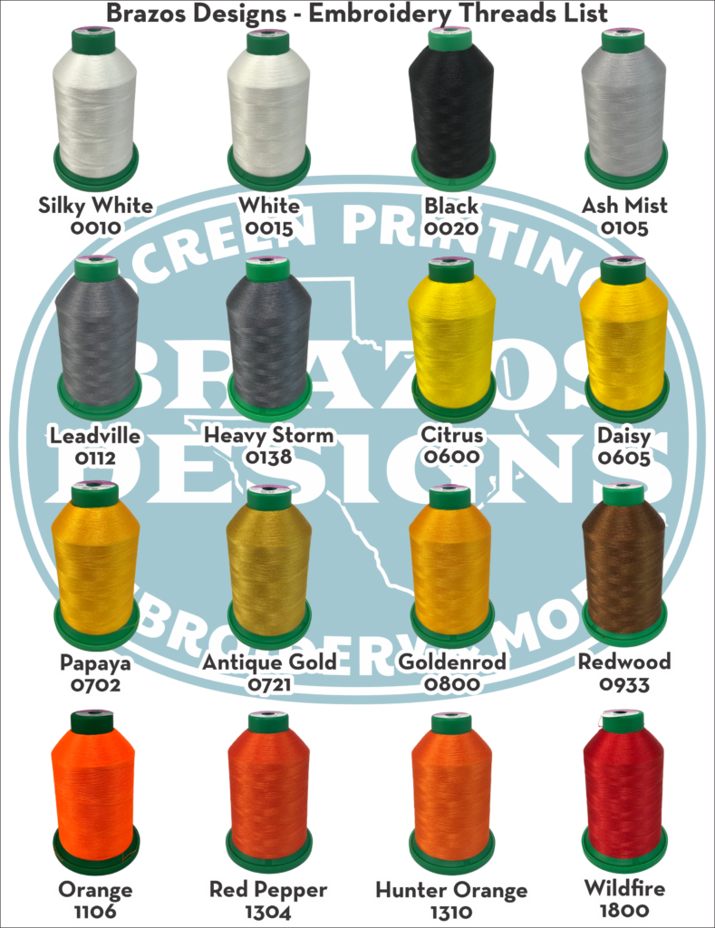 Embroidery Threads - Brazos Designs